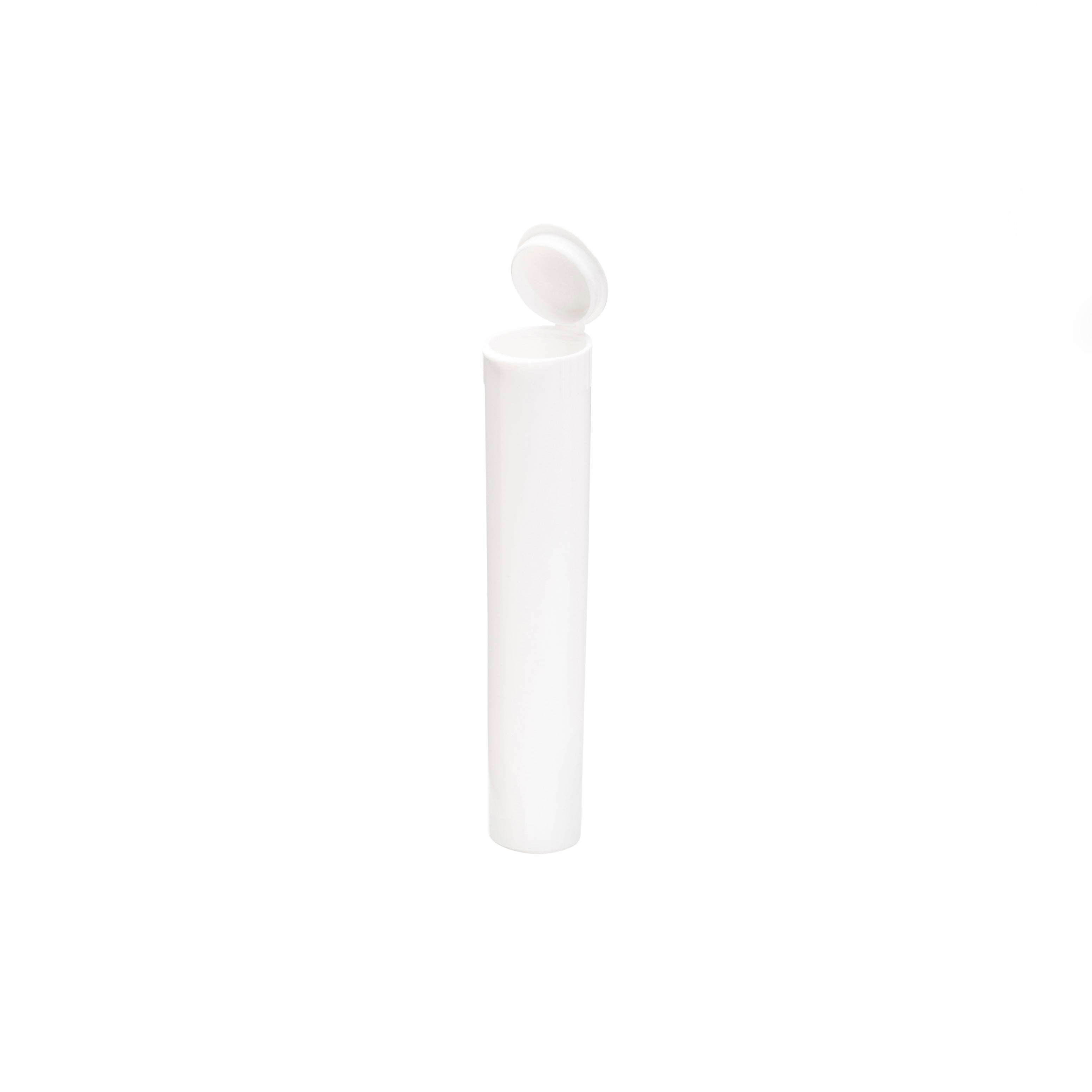 98mm Child Resistant White Opaque Pop Top Plastic Pre-Roll Tubes ...
